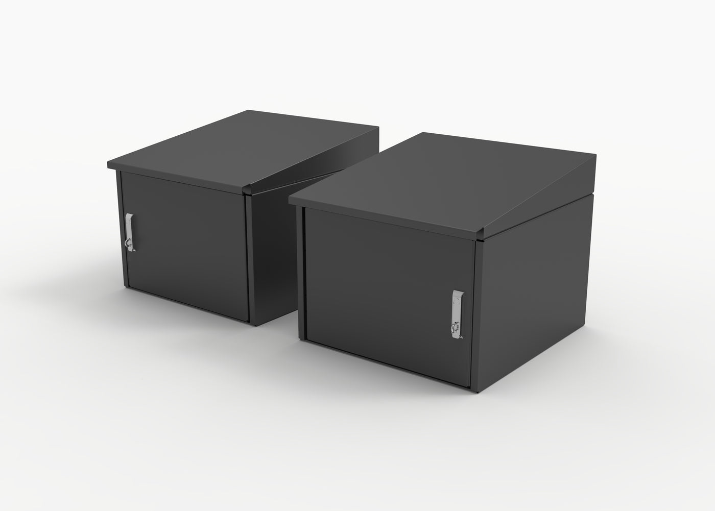 Modern trash enclosures and package lockers. Rats hate us.