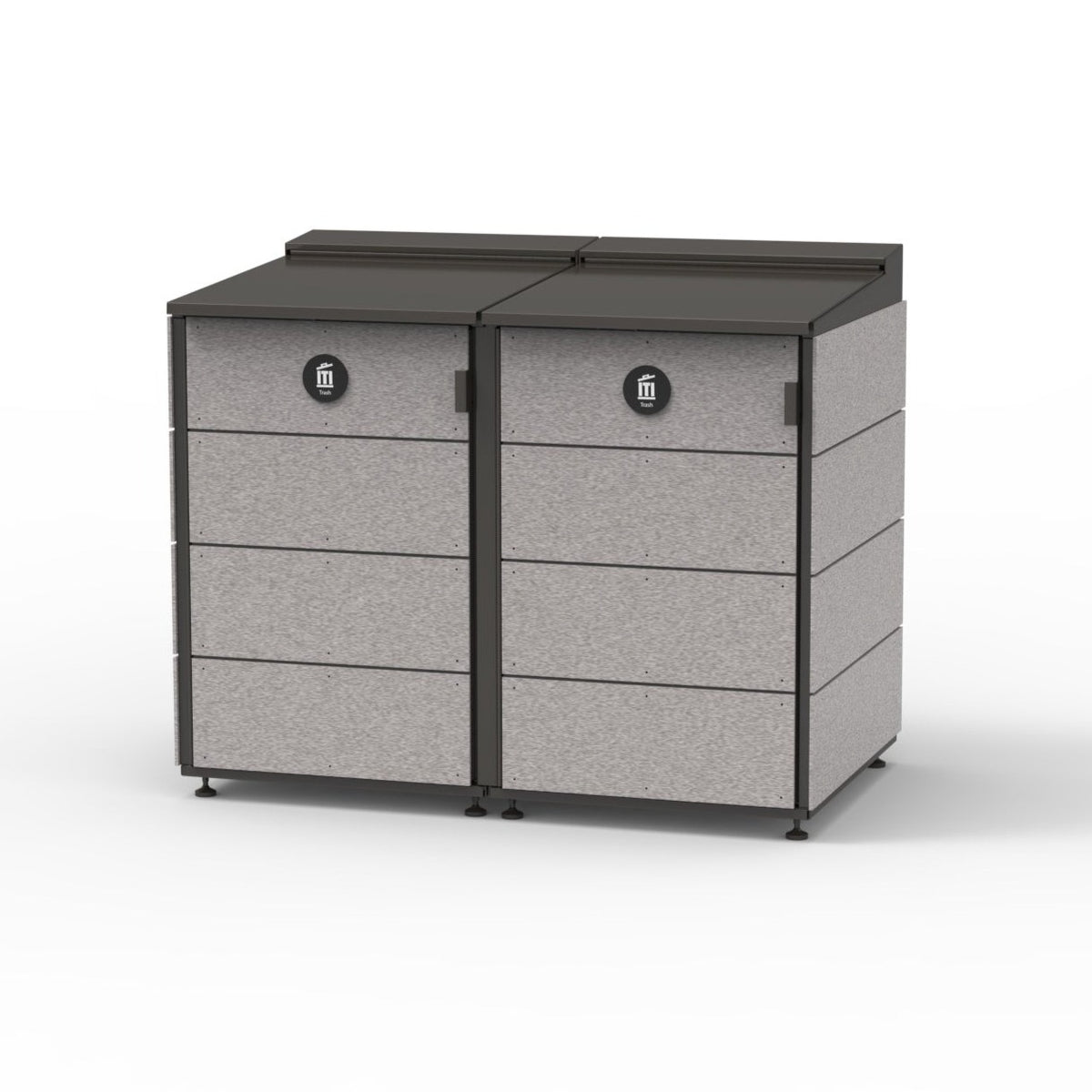 Medium Trash and Recycling Enclosure - CITIBIN