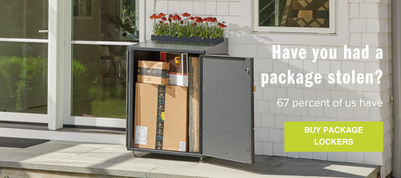 Modern trash enclosures and package lockers. Rats hate us.