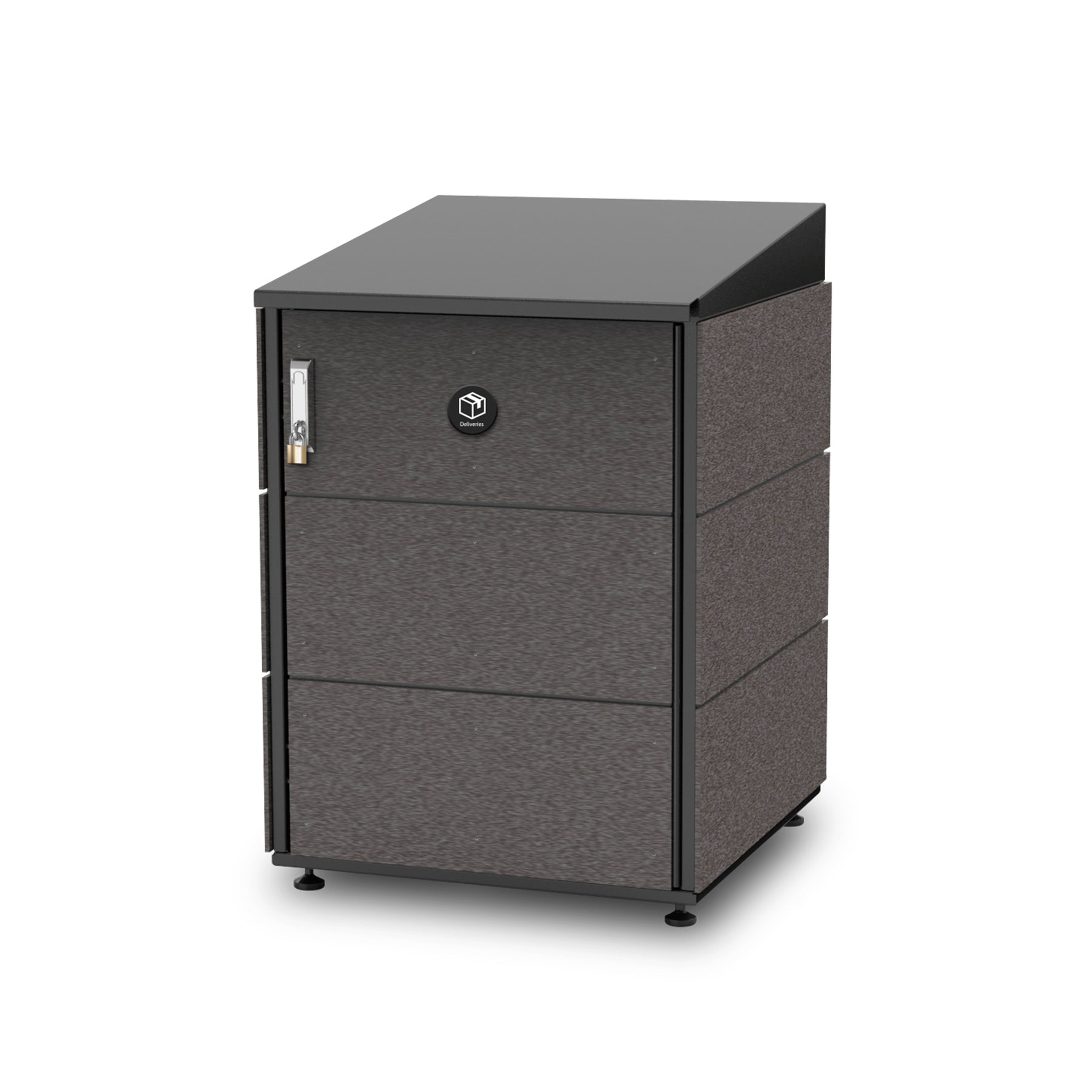 Modern trash enclosures and package lockers. Rats hate us.