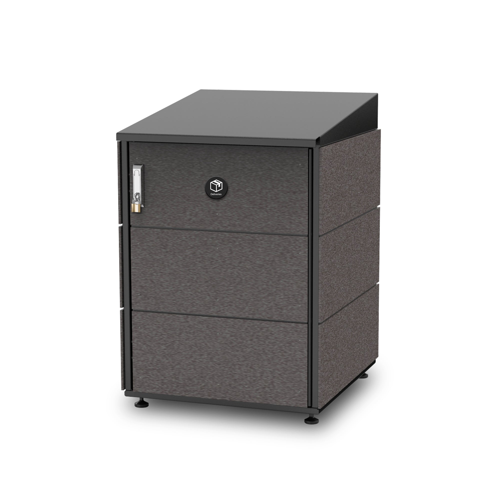 Modern trash enclosures and package lockers. Rats hate us.